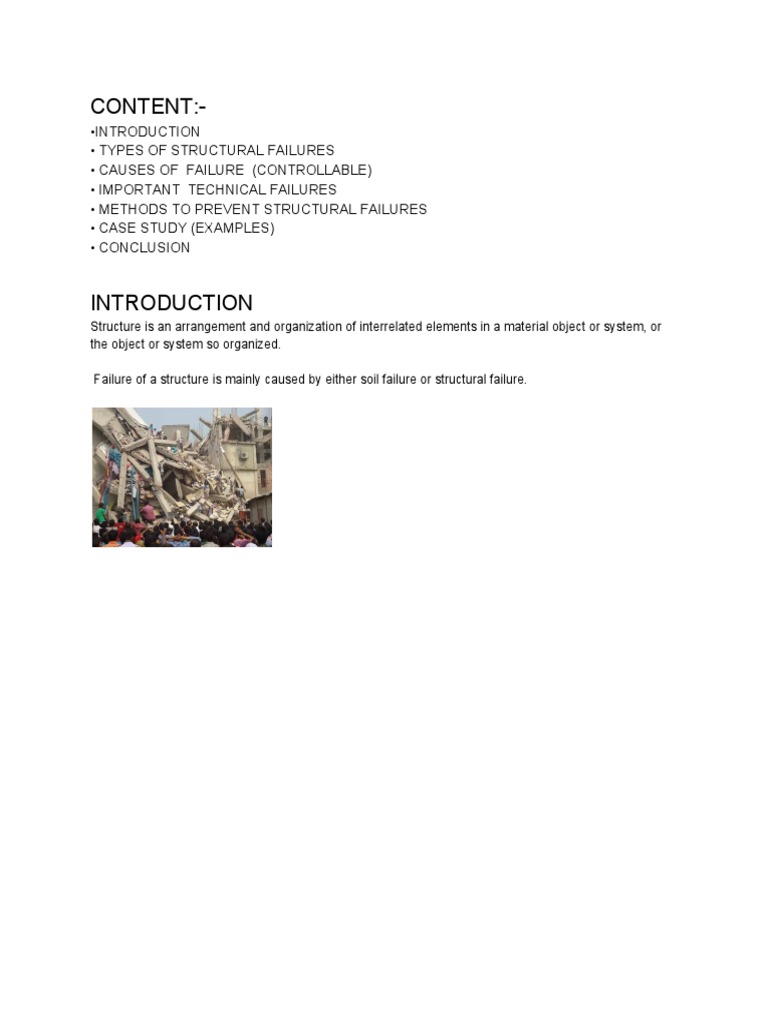 Understanding Structural Failures: Causes, Types, Prevention Methods ...