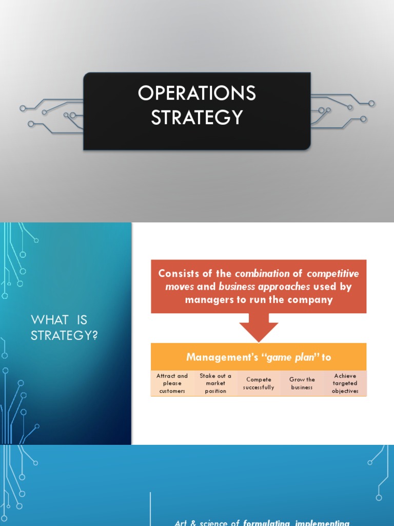 Operations Strategy | PDF | Strategic Management | Business
