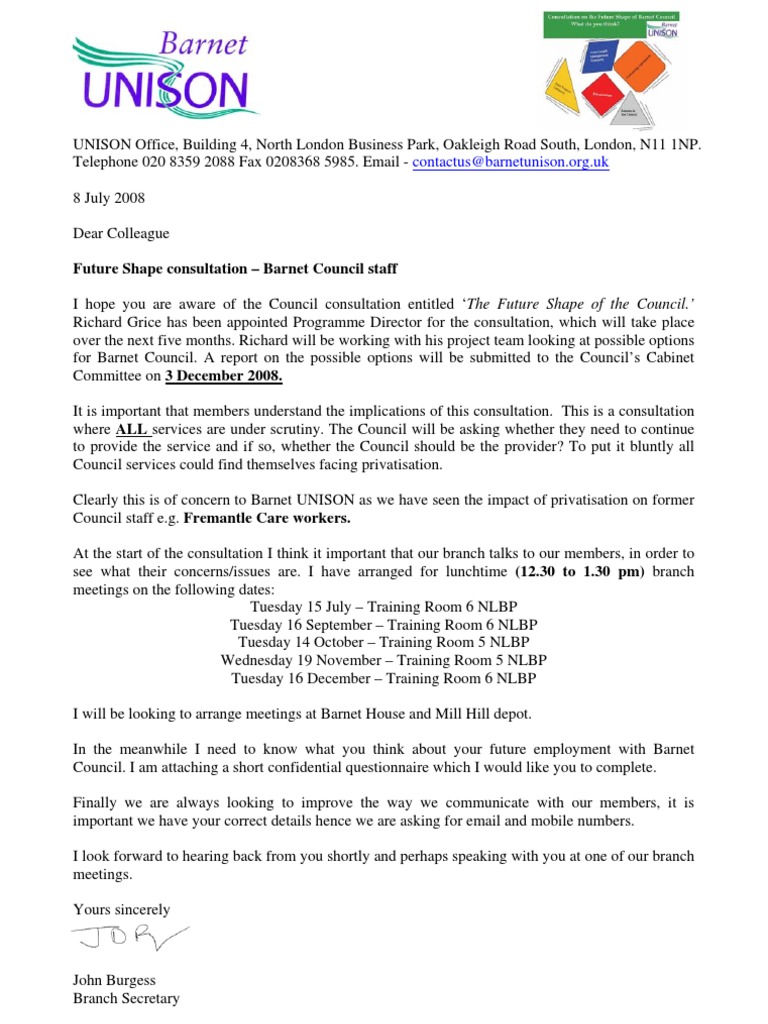 Future Shape Letter and Questionnaire | Download Free PDF | Government ...