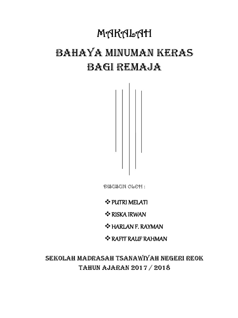 Bahaya Miras Bagi Remaja | PDF