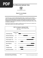 The Differential Aptitude Test (DAT) | PDF | Test (Assessment) | Reason