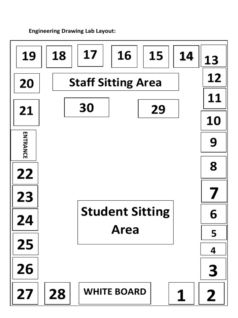 Engineering Drawing Lab Layout | PDF | Machines | Mechanical Engineering
