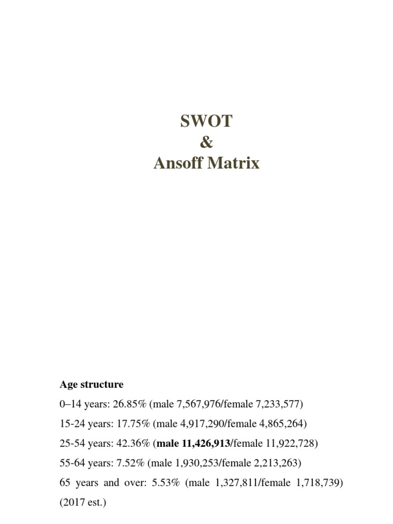 SWOT Analysis | PDF | Swot Analysis | Microeconomics