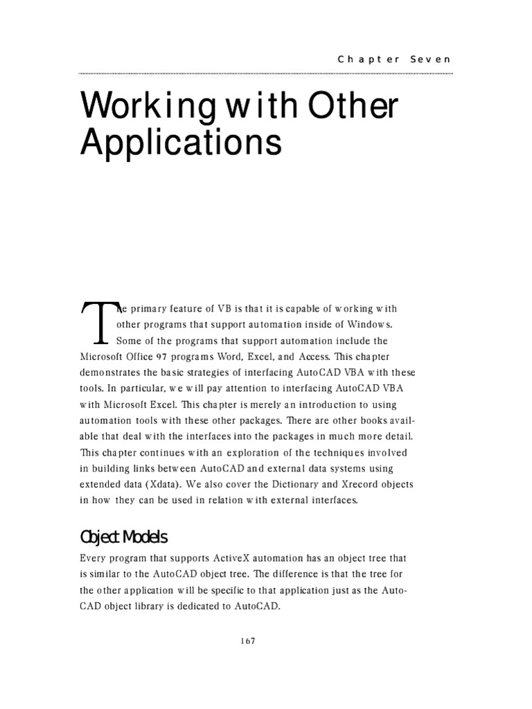 Autocad Vba Programming | PDF | Visual Basic For Applications ...
