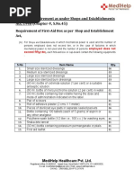 First Aid Box HSE Checklist | PDF | First Aid