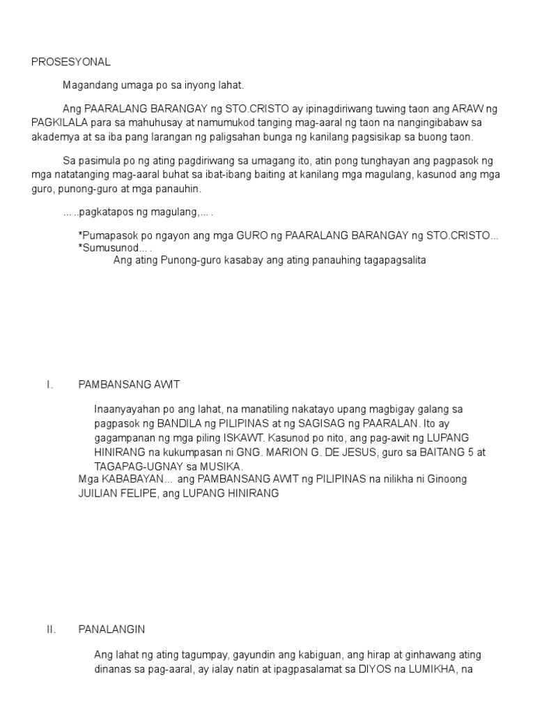 Recognition Script 2014 | PDF