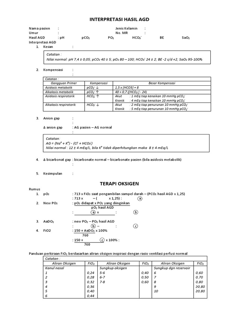 Interpretasi Hasil Agd | PDF
