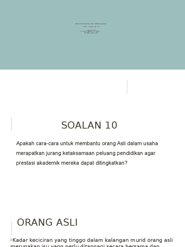 Edup3073 Tutorial 5 | PDF