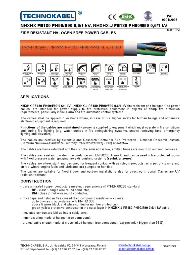 259 NHXHX Fe180 PH90 - E90 K230a1703 | PDF | Fires | Smoke
