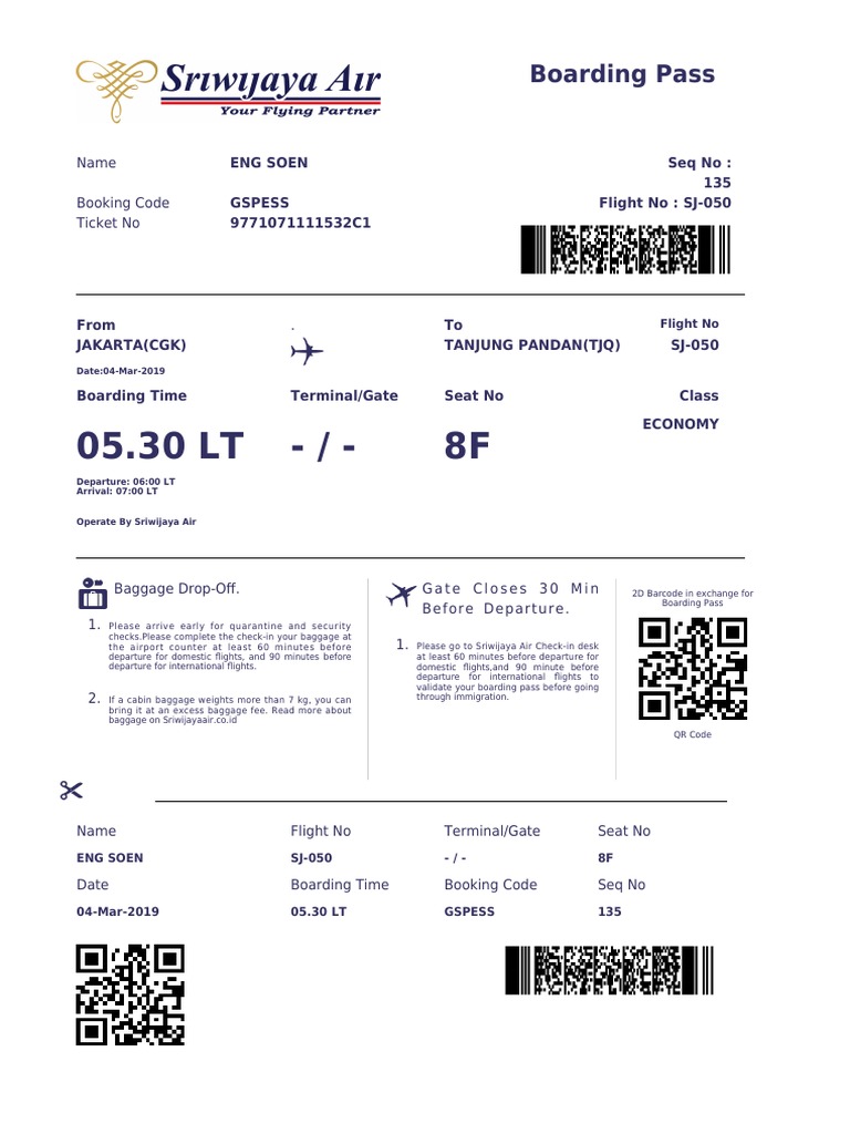 Flight E-Ticket - Order ID 66314286 - 02032019 | Download Free PDF | Airlines | Aviation