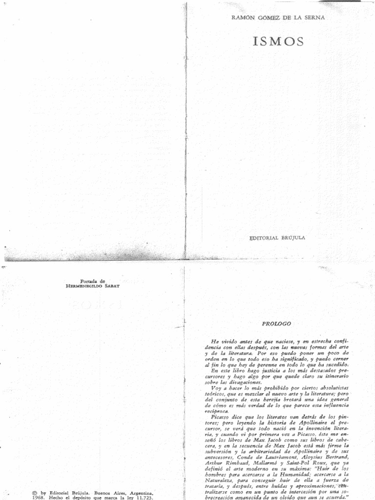 Gómez de La Serna - Ismos (Prólogo) | PDF