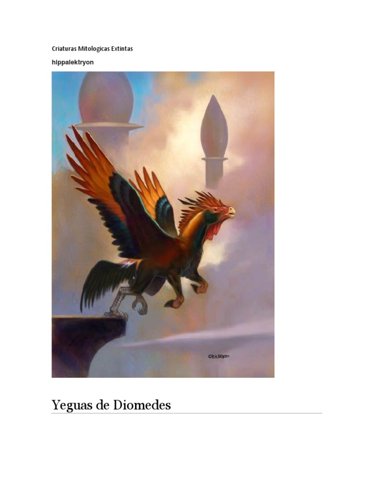 Criaturas Mitológicas Extintas y Sus Leyendas | PDF