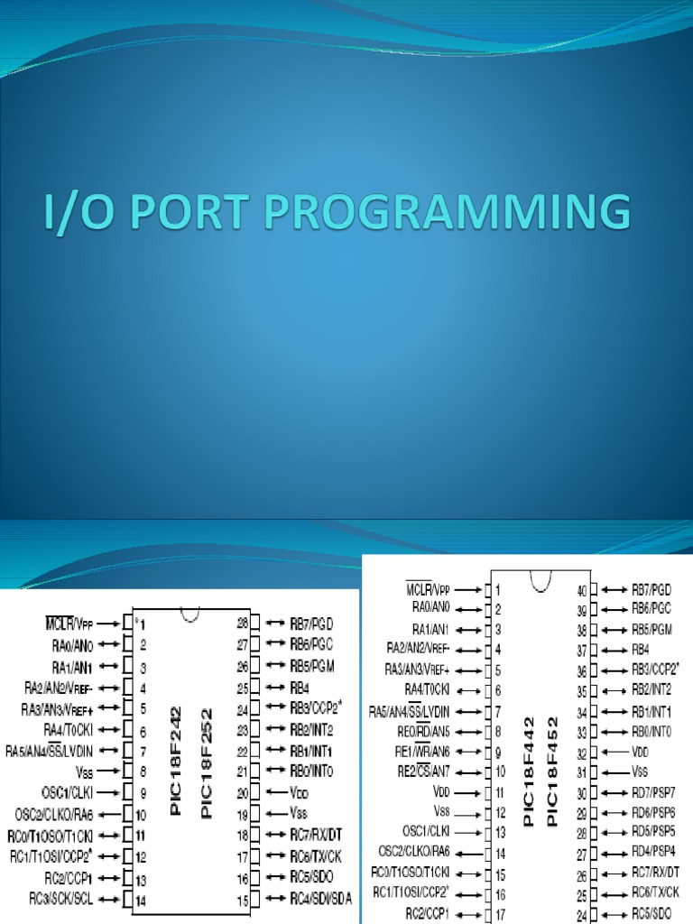 The One With I - o Port Programming | PDF | Input/Output | Analog To ...