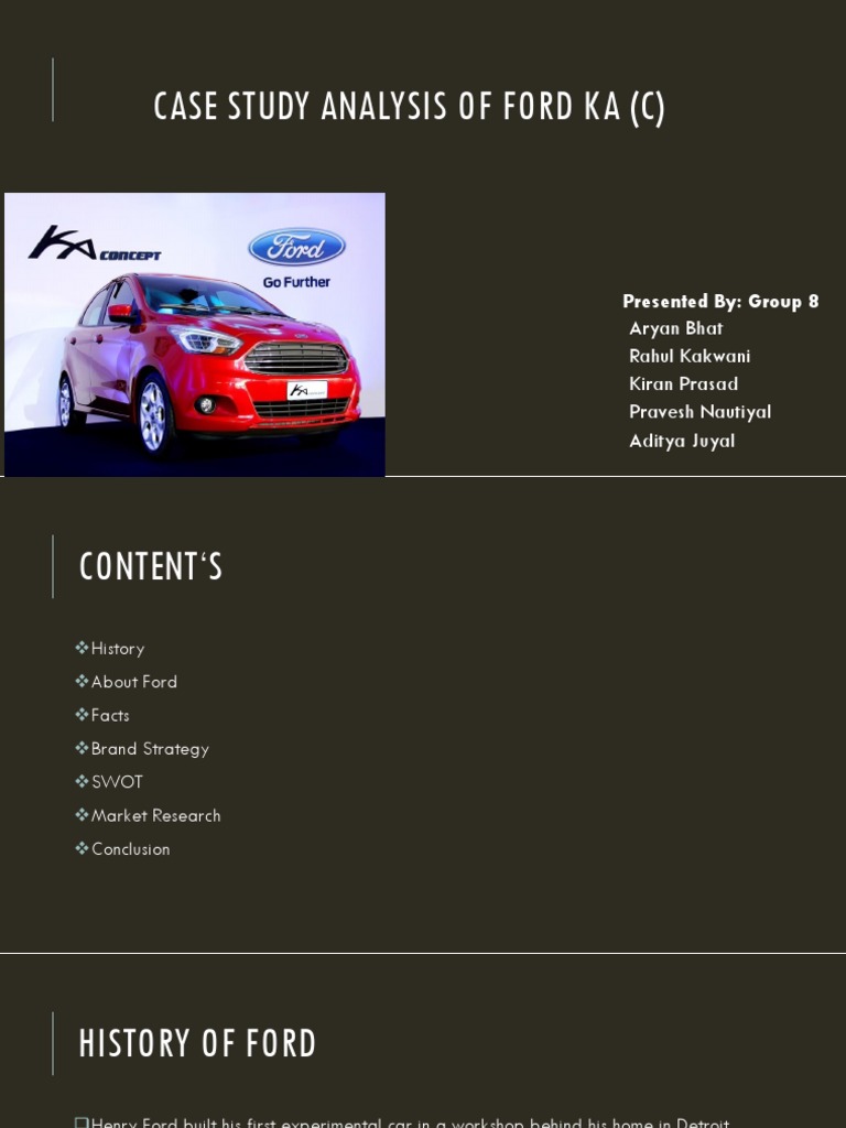 Ford (Ka) Case Analysis | PDF | Ford Motor Company | Car