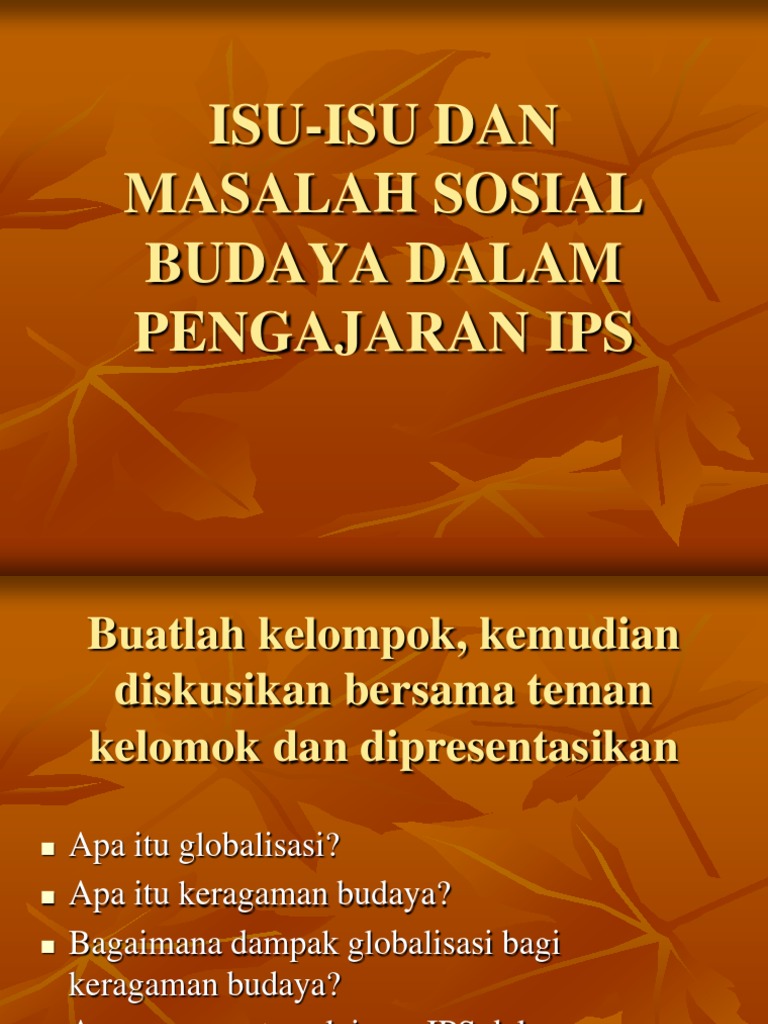 Isu-Isu Global Dan Pendekatan Kognitif | PDF