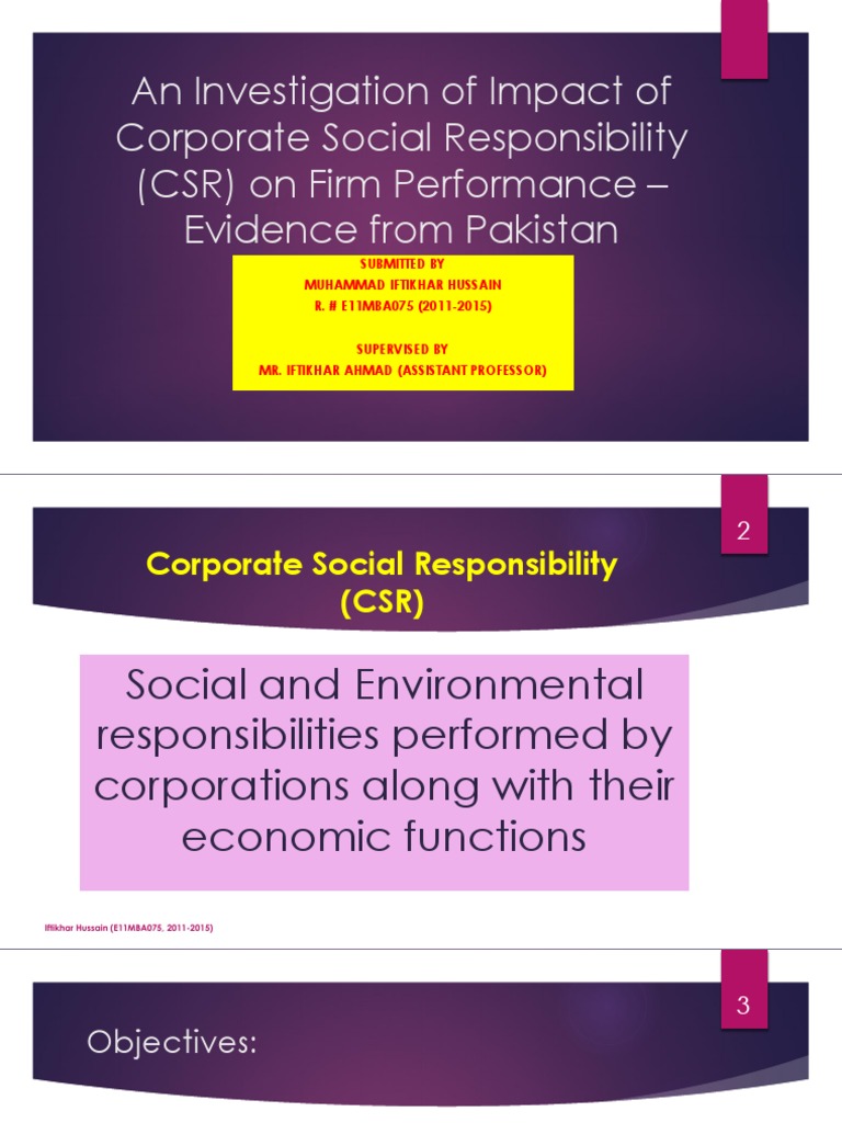 An Investigation of Impact of Corporate Social Responsibility (CSR) On ...