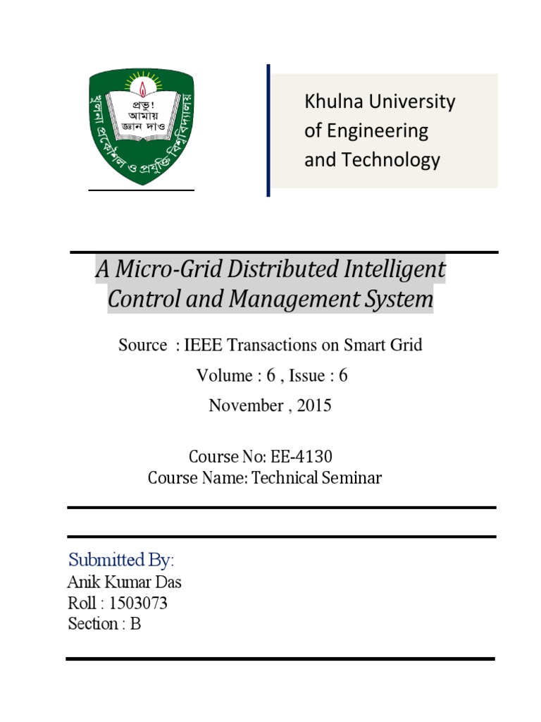 A Micro-Grid Distributed Intelligent Control and Management System | PDF | Computers