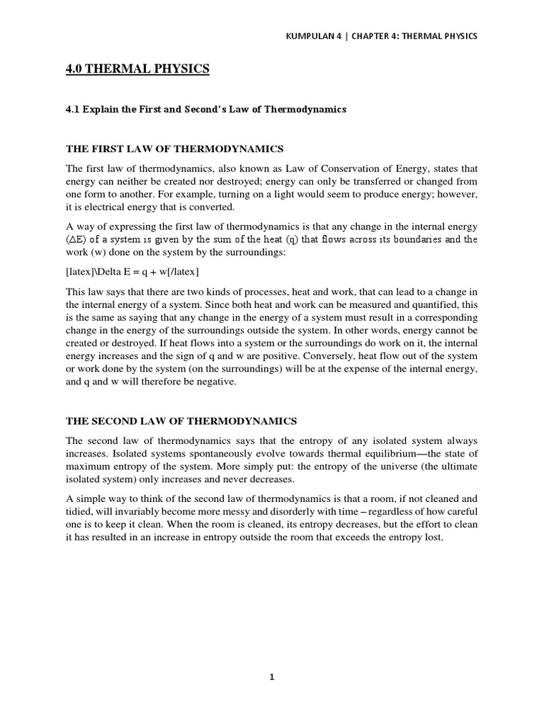 Thermal Physics Chapter | PDF | Thermal Expansion | Gases
