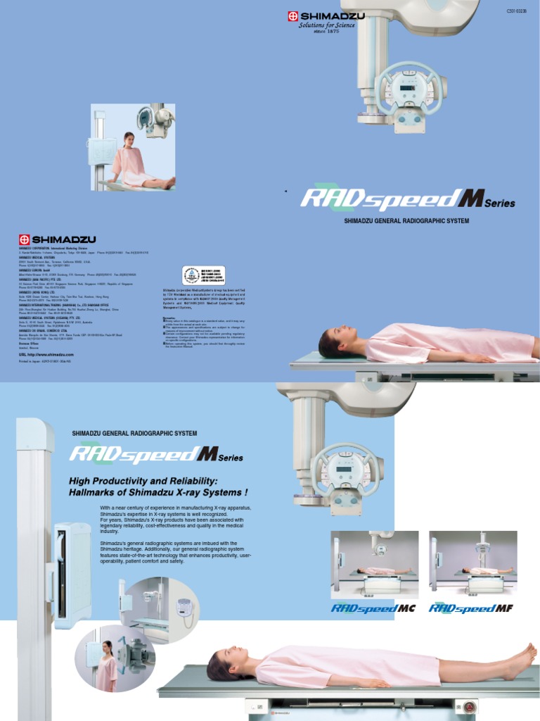 Shimadzu Radspeed MC Radspeed M Brochure | PDF | Radiography | X Ray