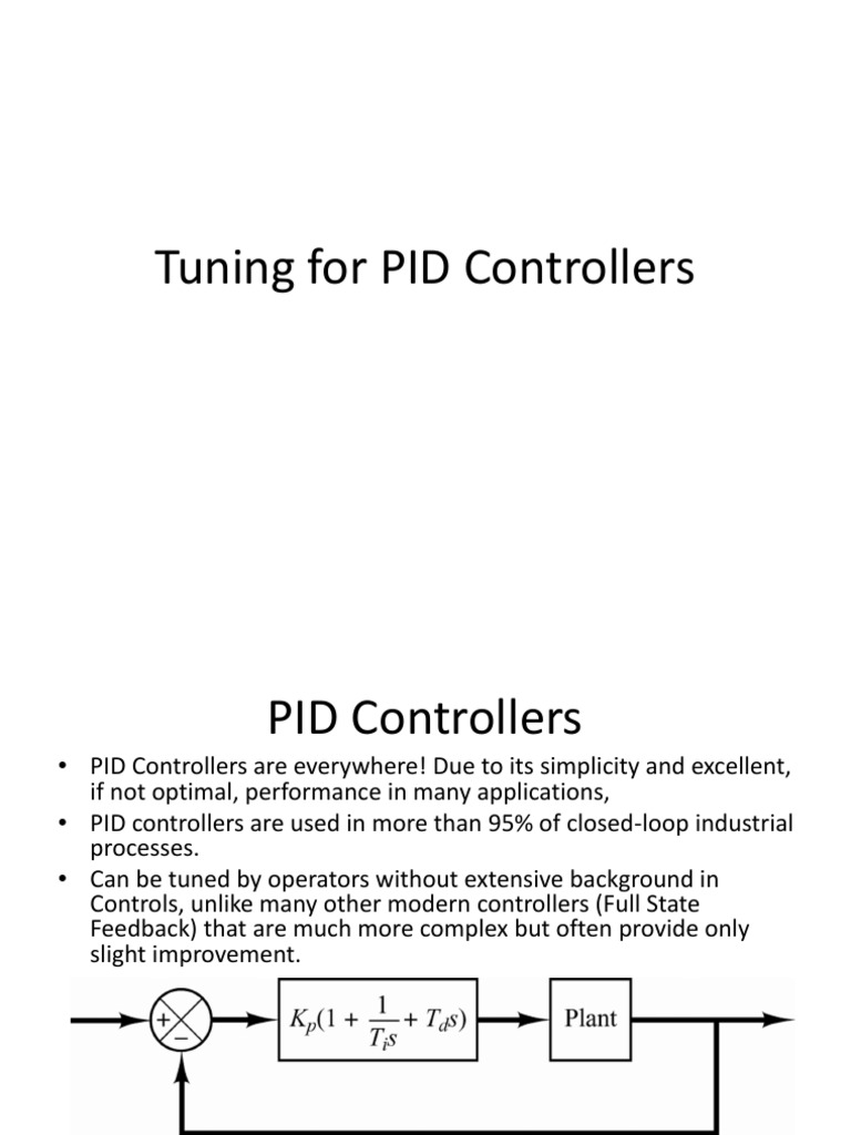Tuning For Pid Controllers | PDF | Control Theory | Applied Mathematics