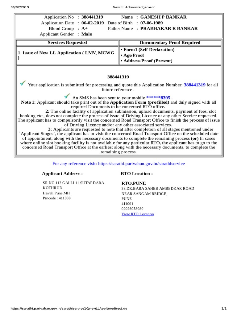 New LL Acknowledgement PDF | PDF | Government | Business