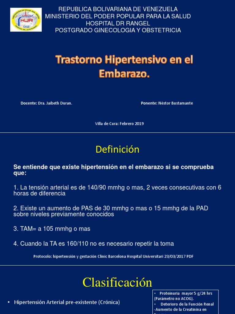 Hipertension Gestacional | Hipertensión | El embarazo