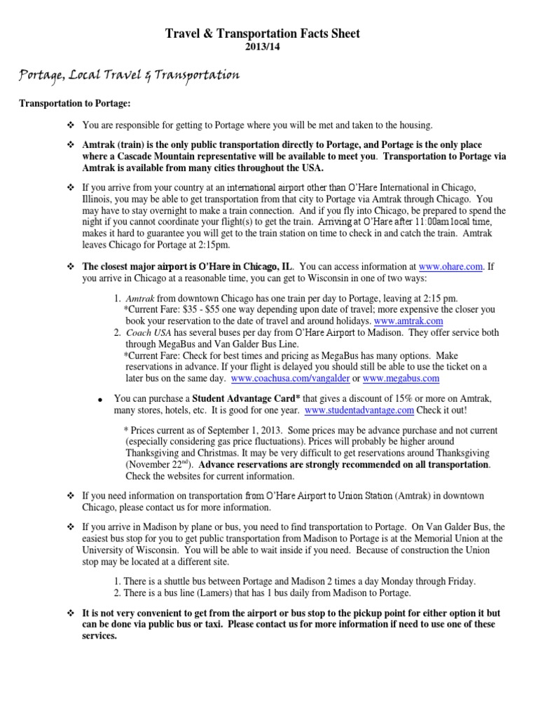 3 Transportation Facts | PDF | Traffic | Madison