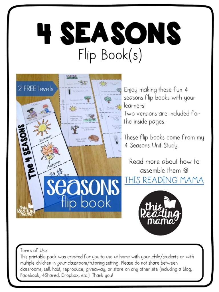 The Seasons Flipbook PDF | PDF | Plants | Nature