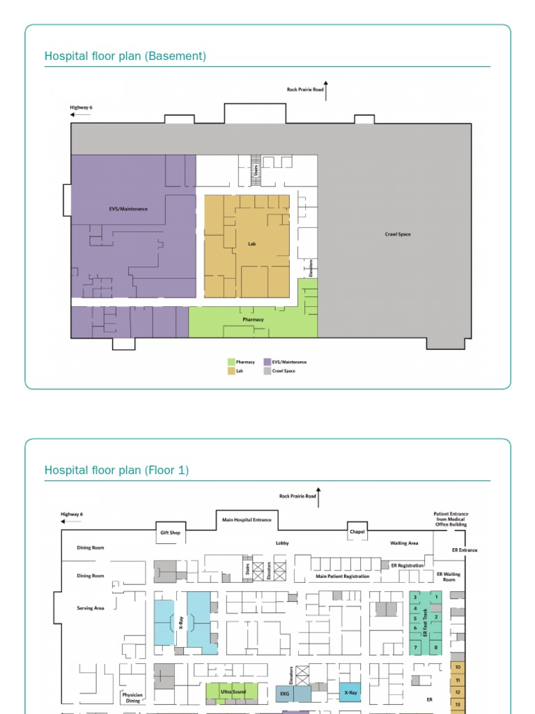 Hospital Floor Map PDF | PDF