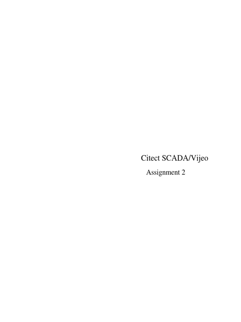 Citectscada Assignment 2 Pdf Array Data Type Array Data Structure 
