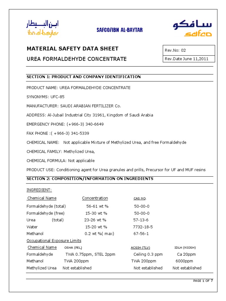 Urea Formaldehyde | PDF | Formaldehyde | Combustion