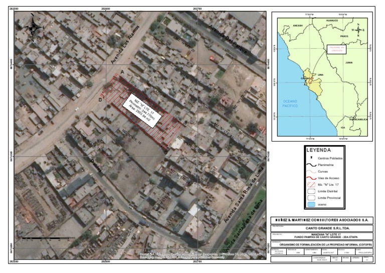Plano Cofopri SJL Canto Grande LOTE 17 Satel | PDF