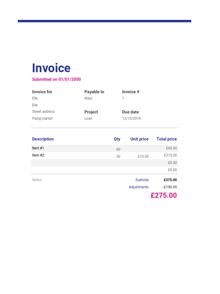 Invoice PDF | PDF