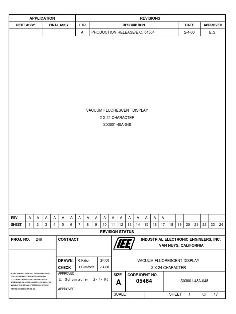 Vacuum Fluorescent Display | PDF | Vacuum Tube | Fluorescent Lamp