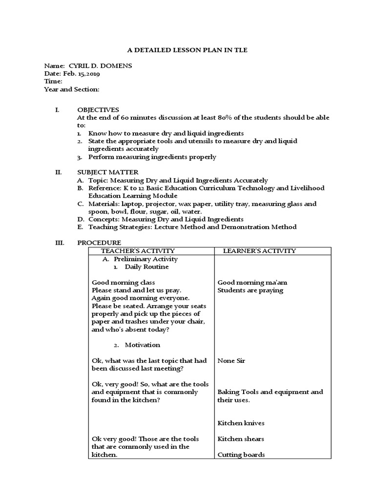Calculating Markup Percentage Lesson Plan | PDF | Spoon | Lesson Plan