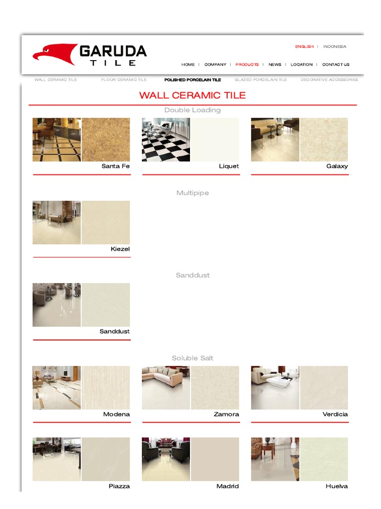 PRODUCT - GARUDA TILE Double Loading PDF | PDF