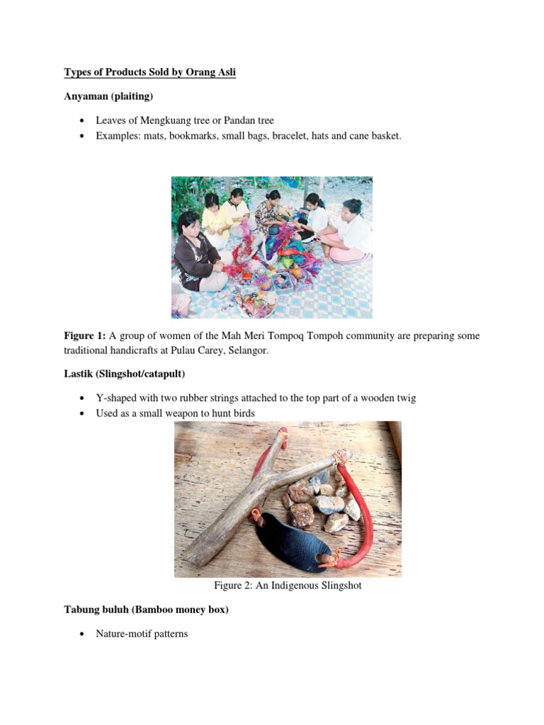 Orang Asli Handicrafts and Products | PDF