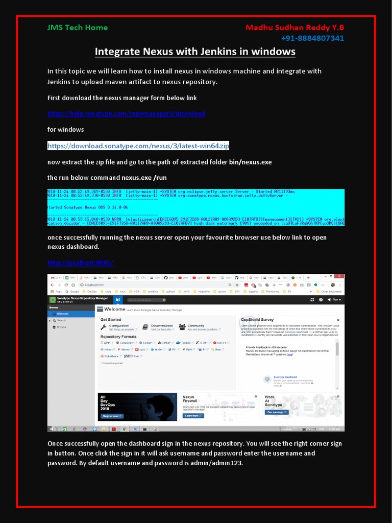 Jenkins & Nexus Integration Guide | PDF | Utility Software | Microsoft ...