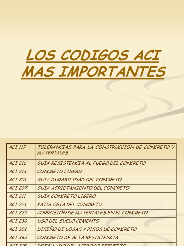 Codigos Aci PDF | PDF