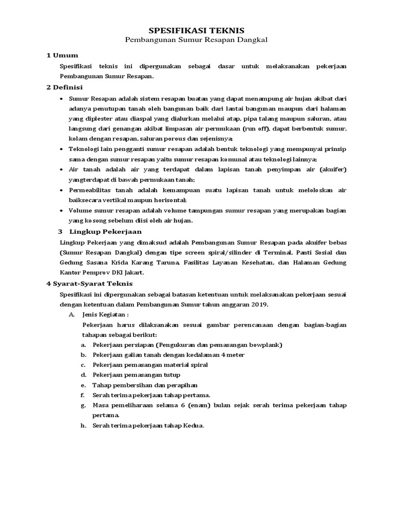 RKS Final Dengan Gambar PDF | PDF