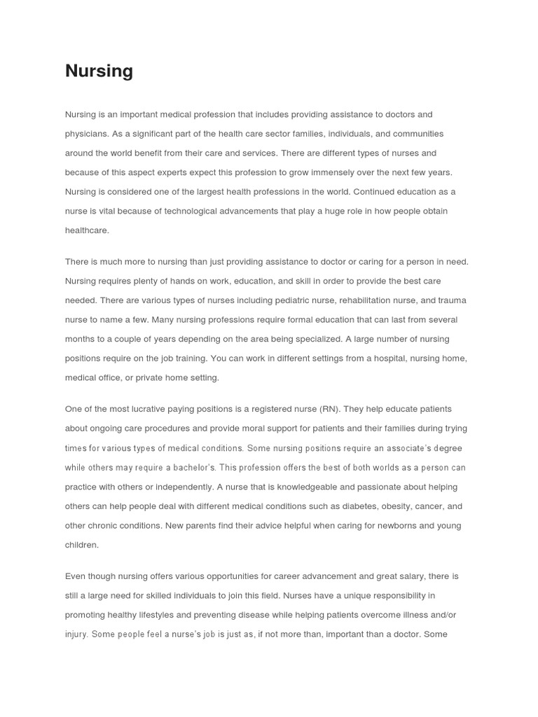 Nursing | PDF | Nursing | Physician