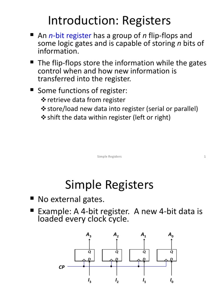 Understanding Registers and Counters | PDF | Dynamic Random Access ...