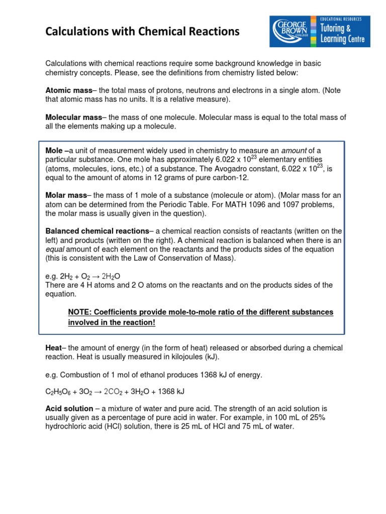 Mole Ratios in Chemical Reactions | PDF | Mole (Unit) | Molecules