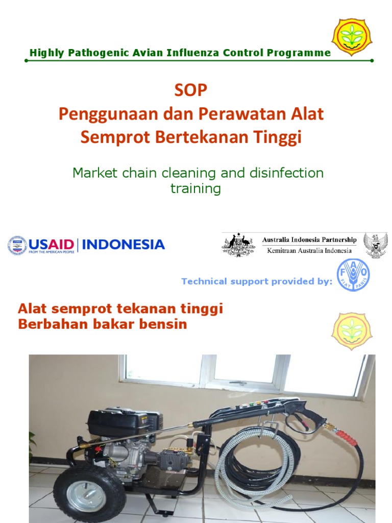 Panduan Penggunaan Alat Semprot Tekanan Tinggi | PDF