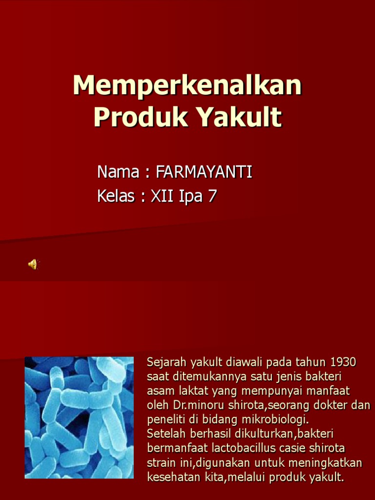 Memperkenalkan Produk Yakult.ppt