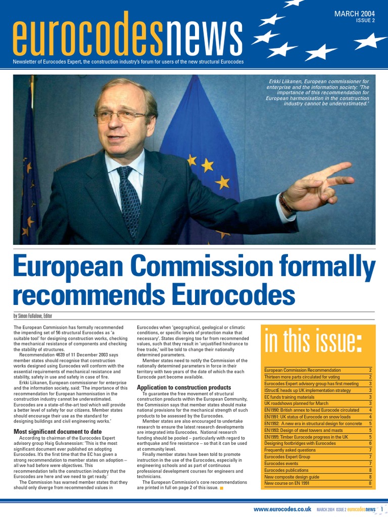 Eurocodes: European Commission Formally Recommends Eurocodes | PDF ...