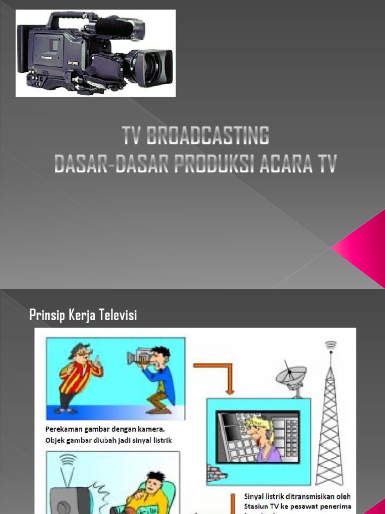 SINEMA Dasar-Dasar Produksi Televisi | PDF
