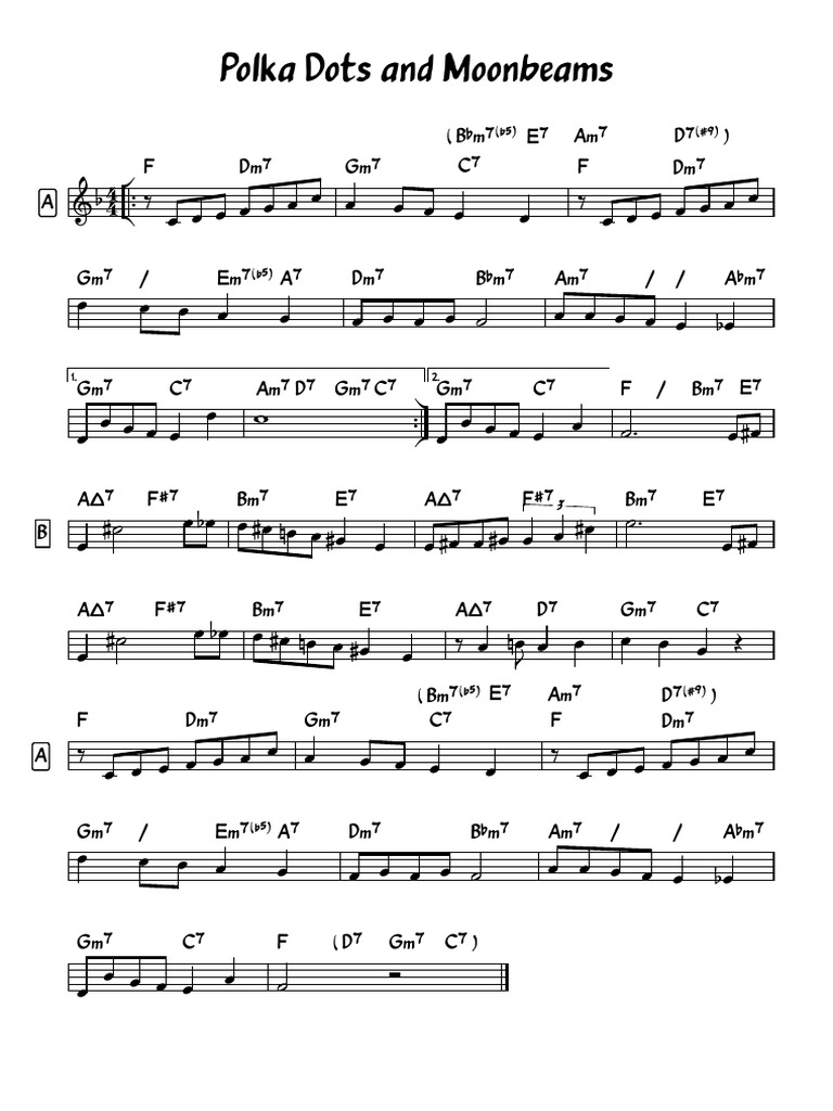 Polka Dots and Moonbeams F | PDF