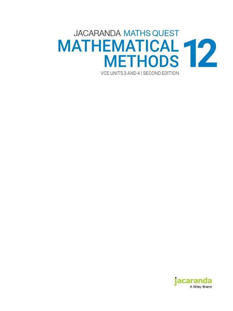 MQ12 Maths Methods VCEU3&42 E | PDF | Probability Distribution ...
