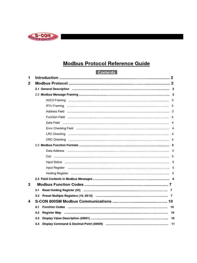 s800 Modbus PDF | PDF | Computer Data | Telecommunications